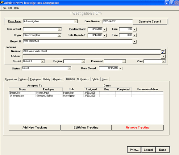 Administrative Investigations Management Software, AIM, On Target ...