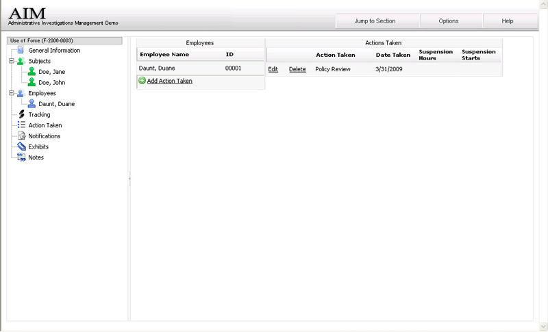 Administrative Investigations Management Software, AIM, On Target ...