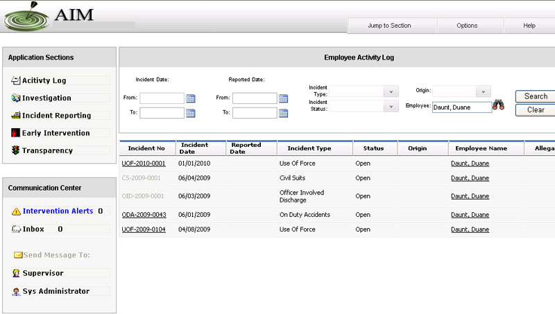 Administrative Investigations Management Software, AIM, On Target ...