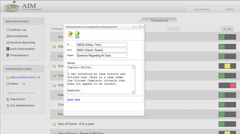 Administrative Investigations Management Software, AIM, On Target ...