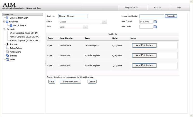 Administrative Investigations Management Software, AIM, On Target ...