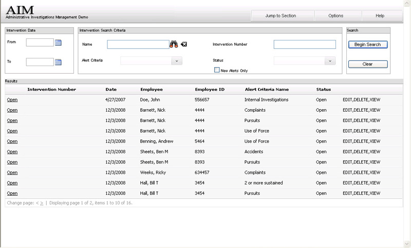 Administrative Investigations Management Software, AIM, On Target ...