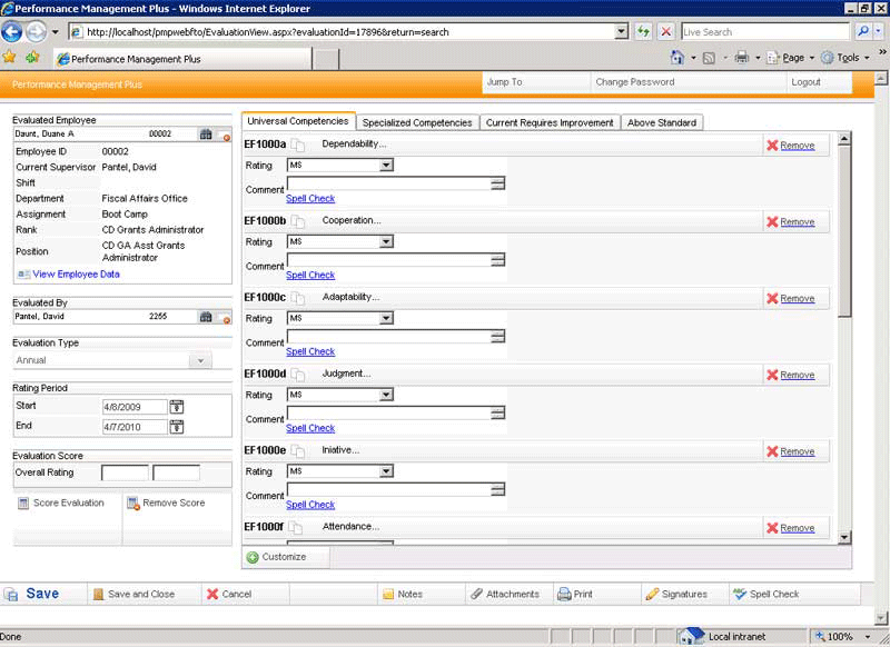 Performance Management Plus Software, PMP, On Target Performance ...